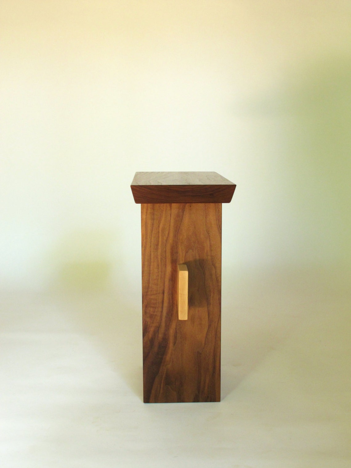Maple and Walnut Narrow End Table Wood Furniture for Small - Etsy