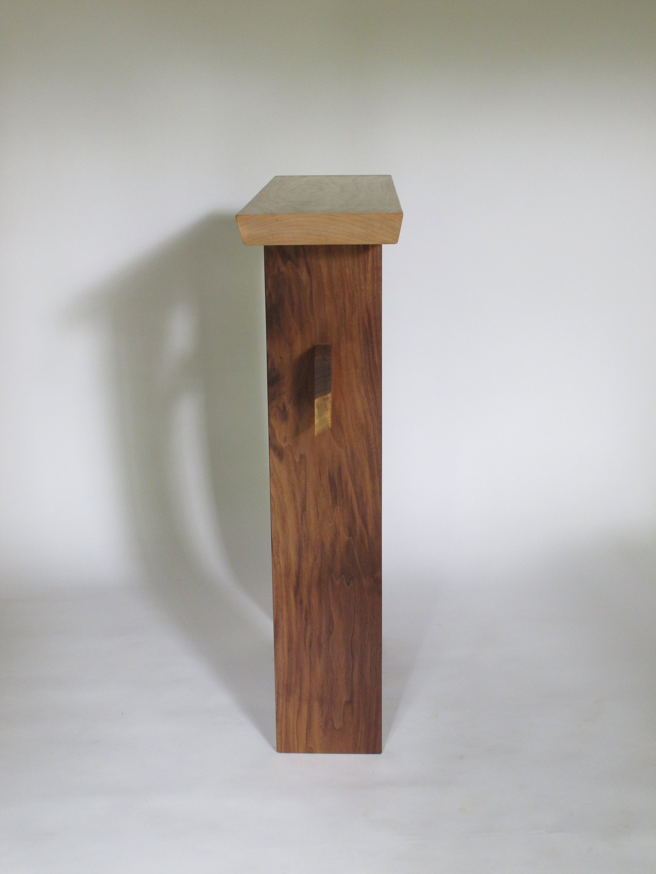 Tall Console Table for Entryway: Table With Live Edge Stretcher Hallway ...