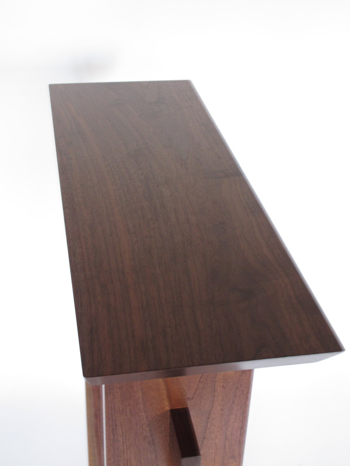 Live Edge Walnut Entry Table: Tall Hall Table/ Narrow Console ...
