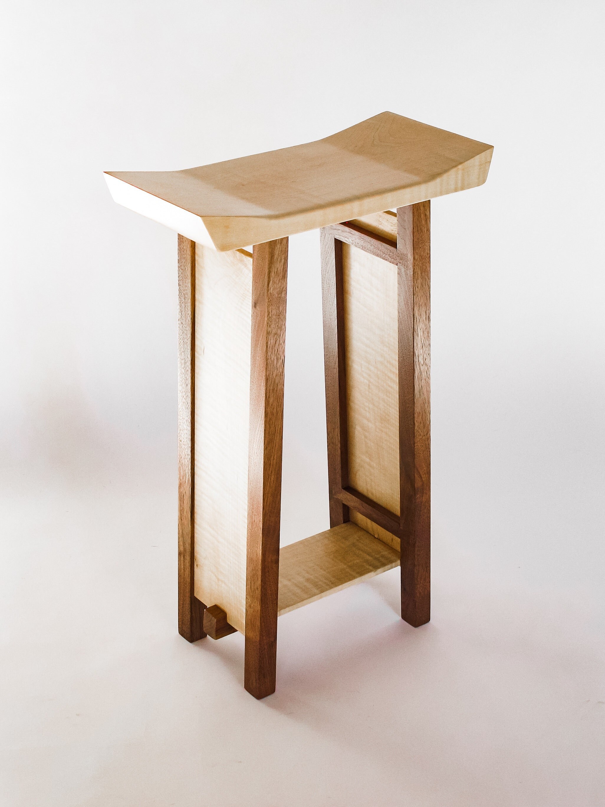 Bar Stool : Modern Zen Wood Bar Furniture Handmade Custom Furniture ...