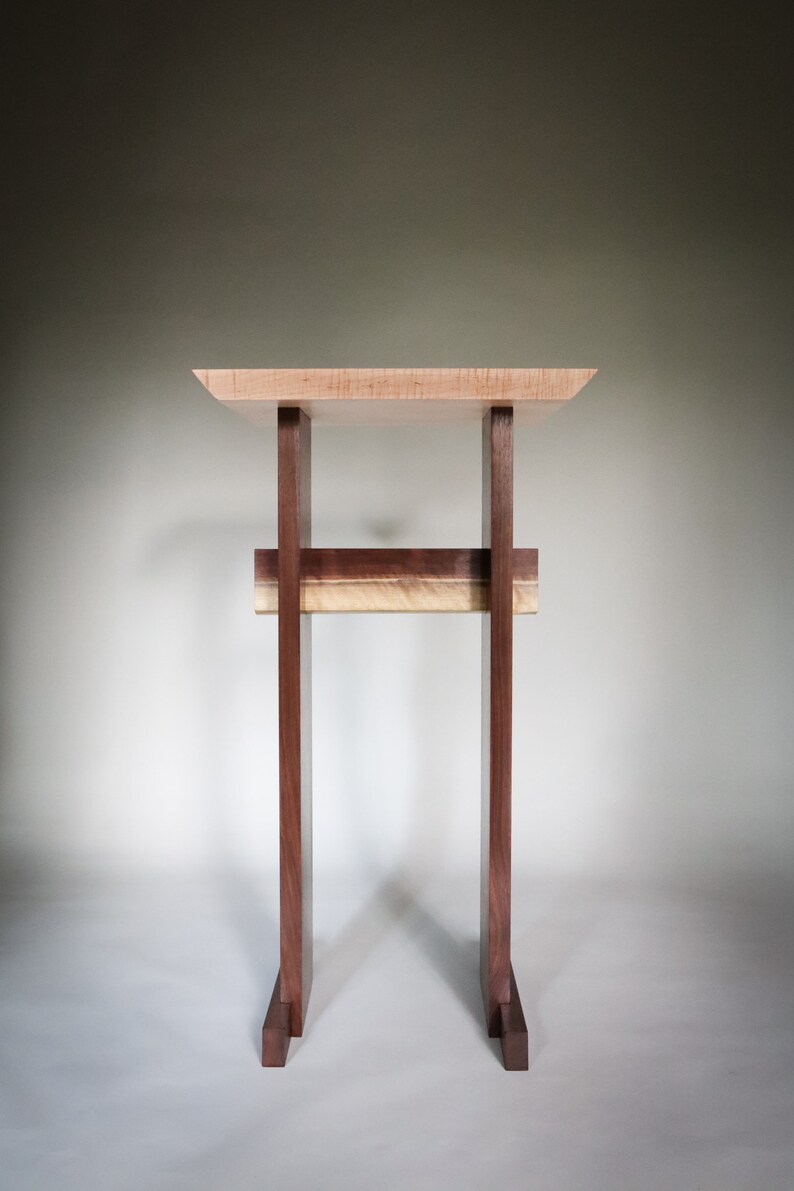 Statement Altar Table - Minimalist Zen Podium/ Contemporary Lectern ...