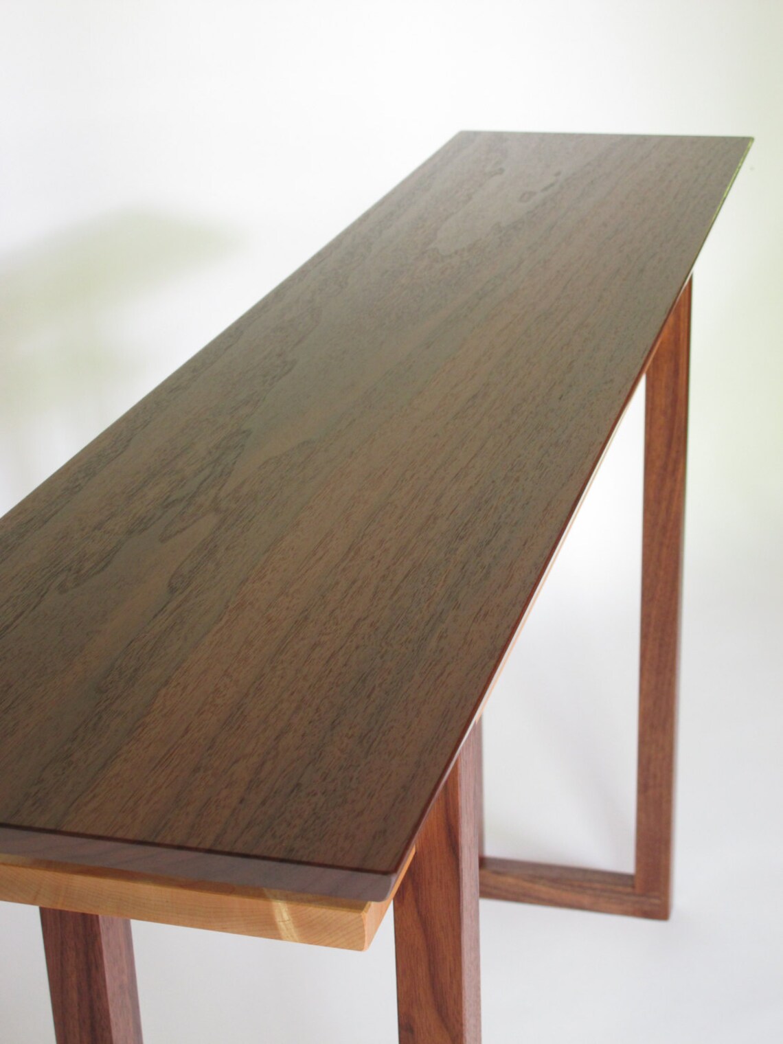 Modern Wood Narrow Dressing Table: for Minimalist Vanity, Bedroom ...