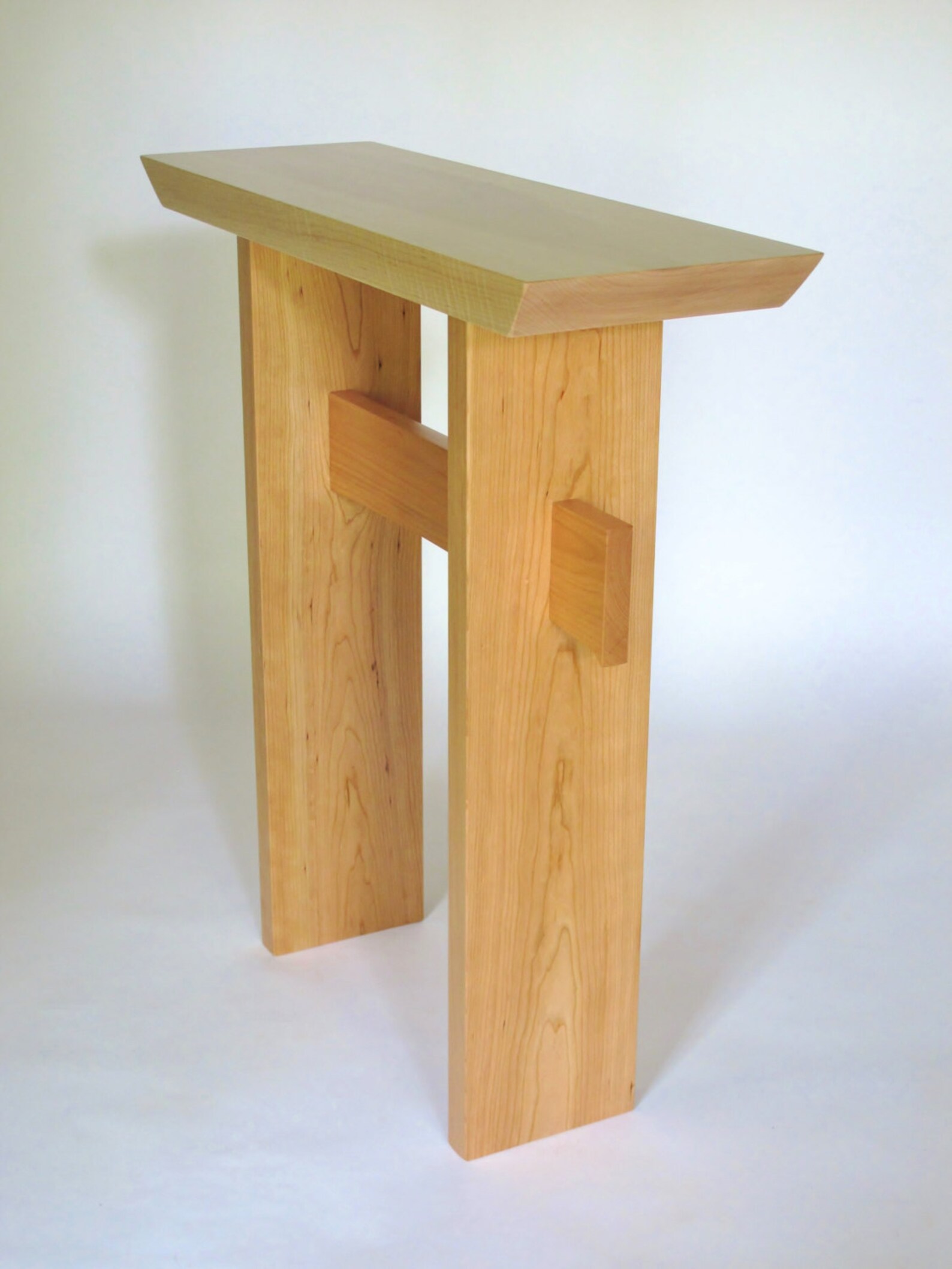 Handmade Wood Japanese Side Table – Narrow Entryway Console - Etsy