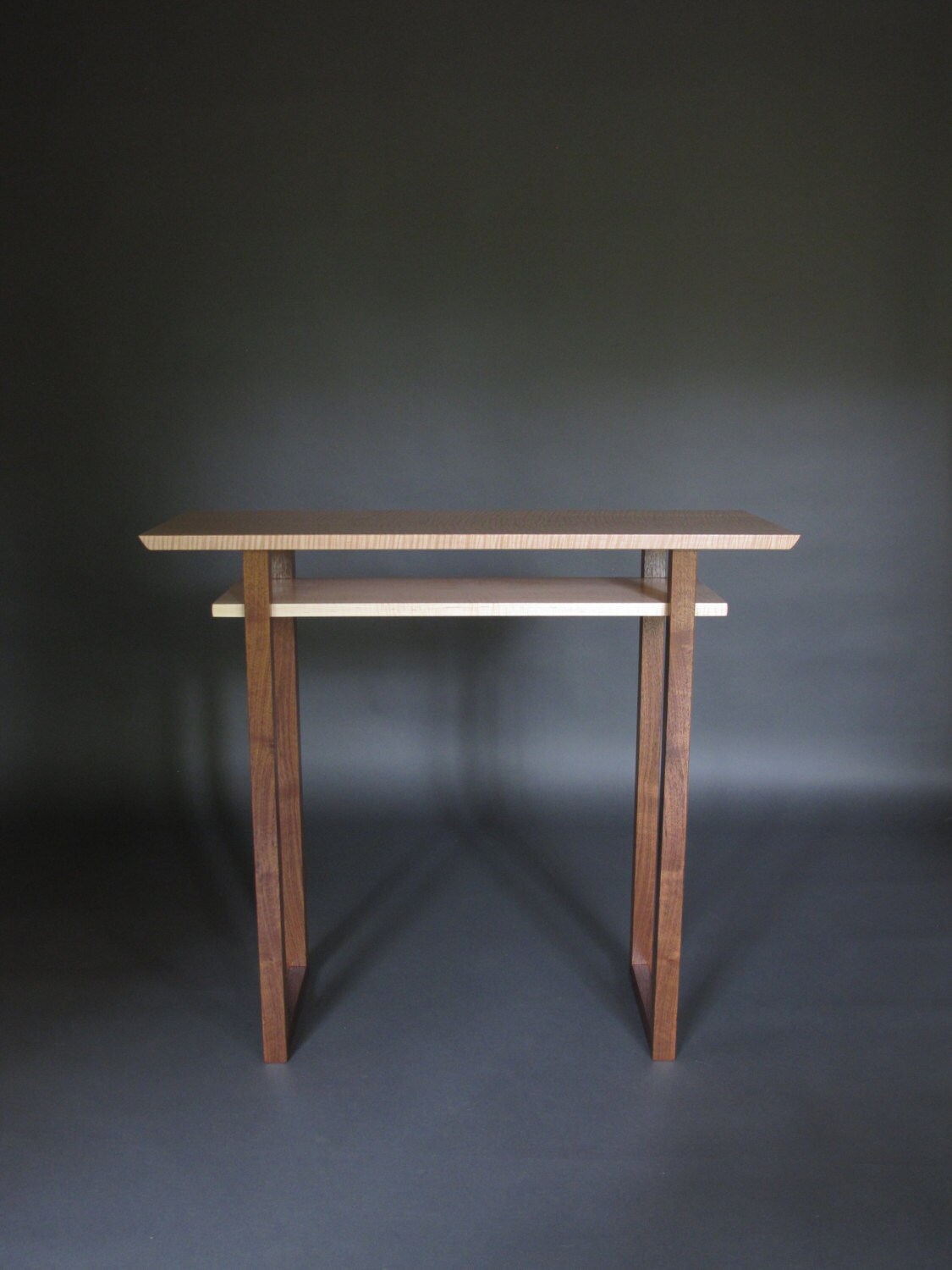 Side Table: Narrow Console Table, Narrow Hall Table- Mid Century Modern ...