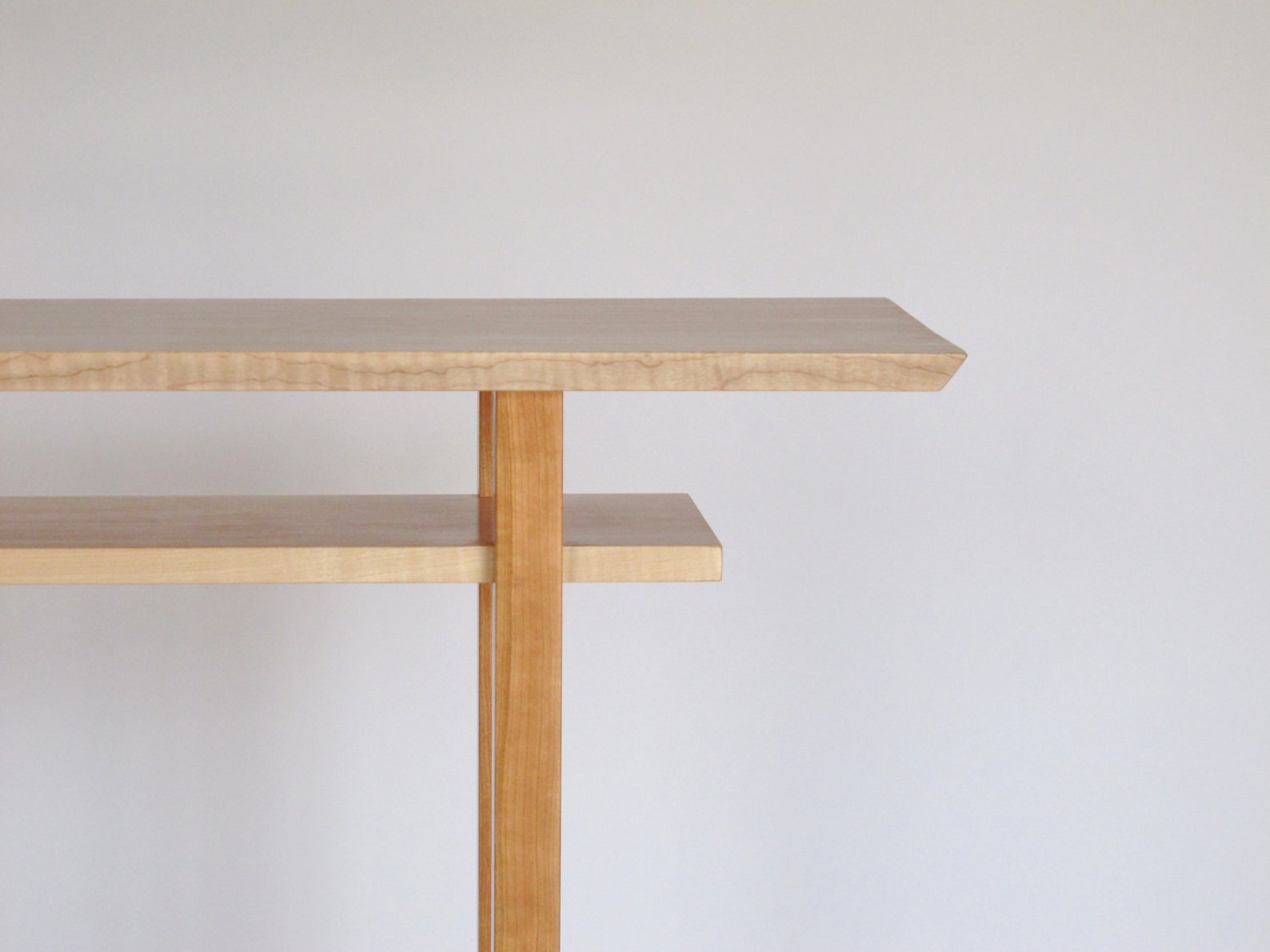 Tall Narrow Foyer Table: Wood Hall Table, Side Table, Minimalist ...