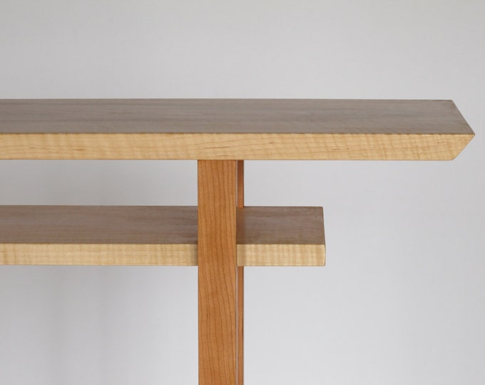 Classic Console Table: Narrow Wood Table for Hall Entryway - Etsy