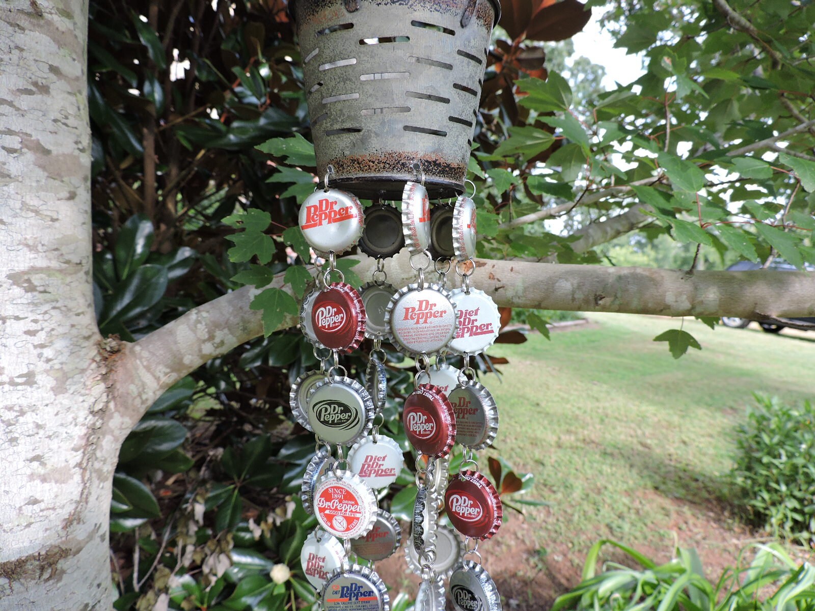 Dr Pepper Bottle Cap Wind Chime With 48 Caps 48 - Etsy