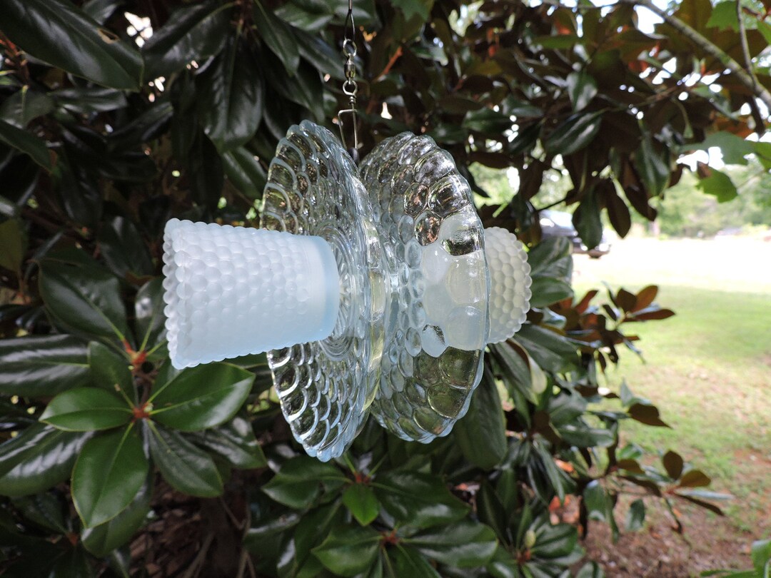 Glass Flower Spinner RS108 Suncatcher Yard Art - Etsy