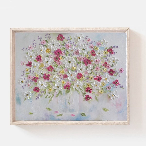 Impasto Flowers - Etsy