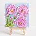 4 X 4 Miniature Bright Pink Ranunculus Impasto - Etsy