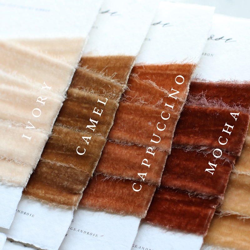 Frayed Edge Ribbon Velvet - Etsy