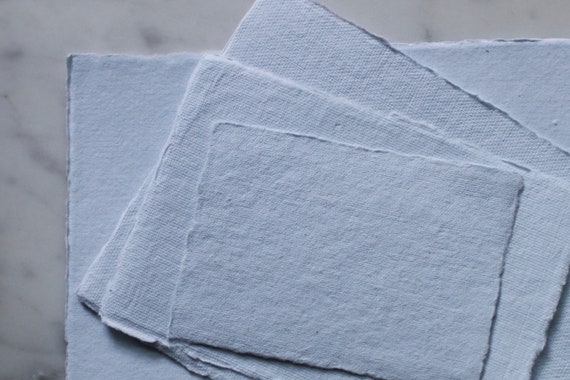 PALE BLUE 300GSM 5x7 Handmade Cotton Rag Paper - Etsy