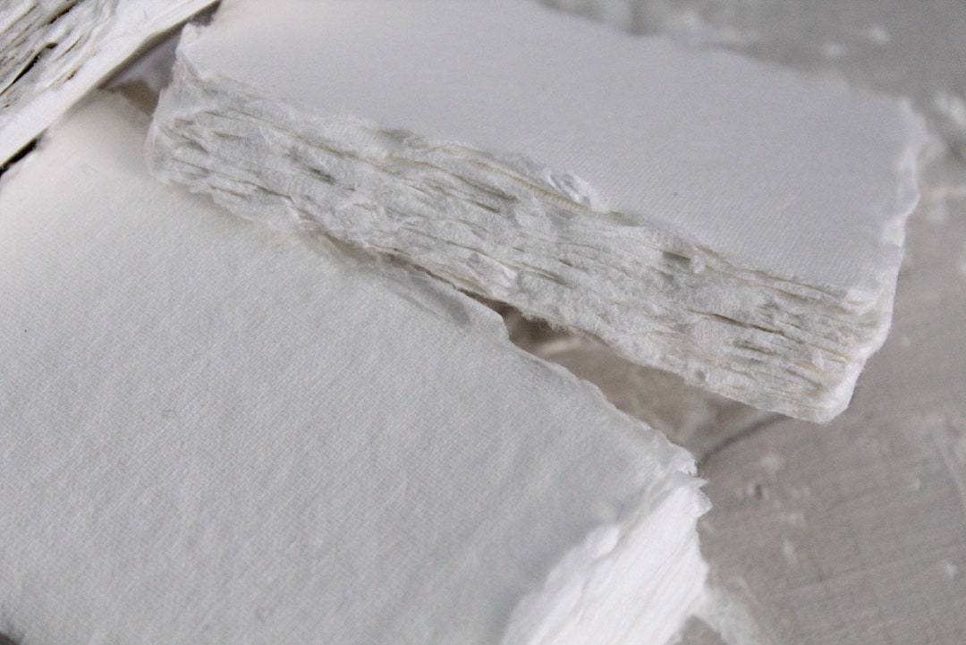 300 GSM 4.25x6" Handmade Cotton Rag Paper - Etsy