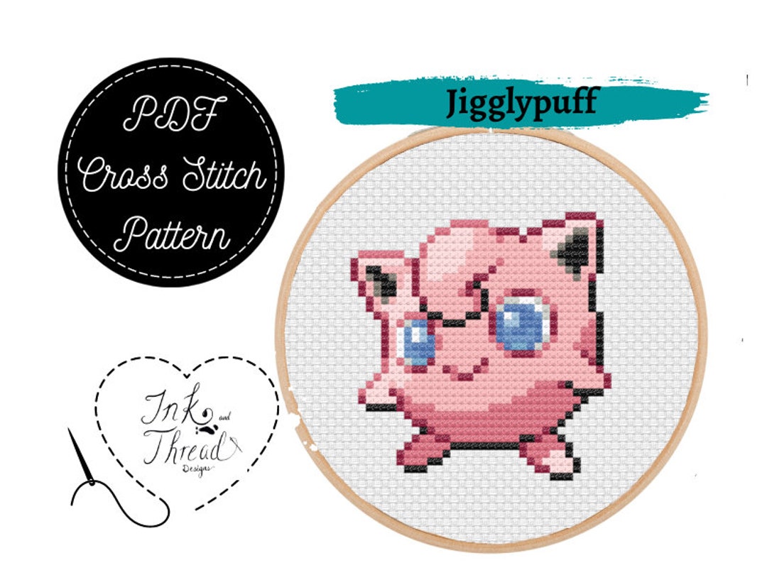Jigglypuff Cross Stitch Pattern - Etsy
