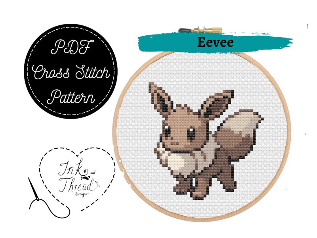 Eevee Cross Stitch Pattern - Etsy