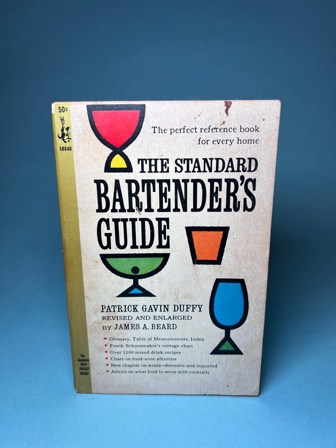 1960s Vintage Book the Standard Bartender's Guide Patrick Gavin Duffy Vintage Bar Decor ...