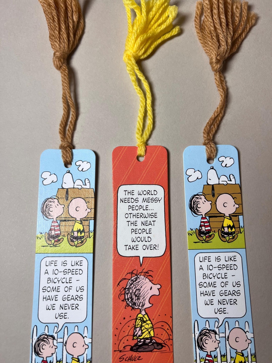 1985 Vintage Snoopy Collectible Bookmarks Set of 3 Vintage Peanuts ...