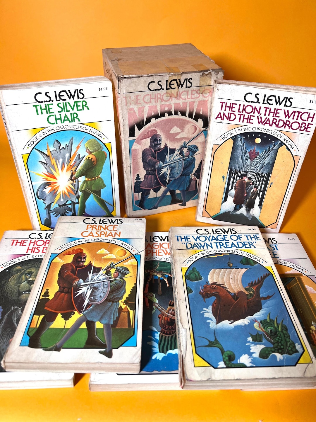 Vintage 1970s Collectible Narnia Box Set the Chronicles of Narnia by C ...