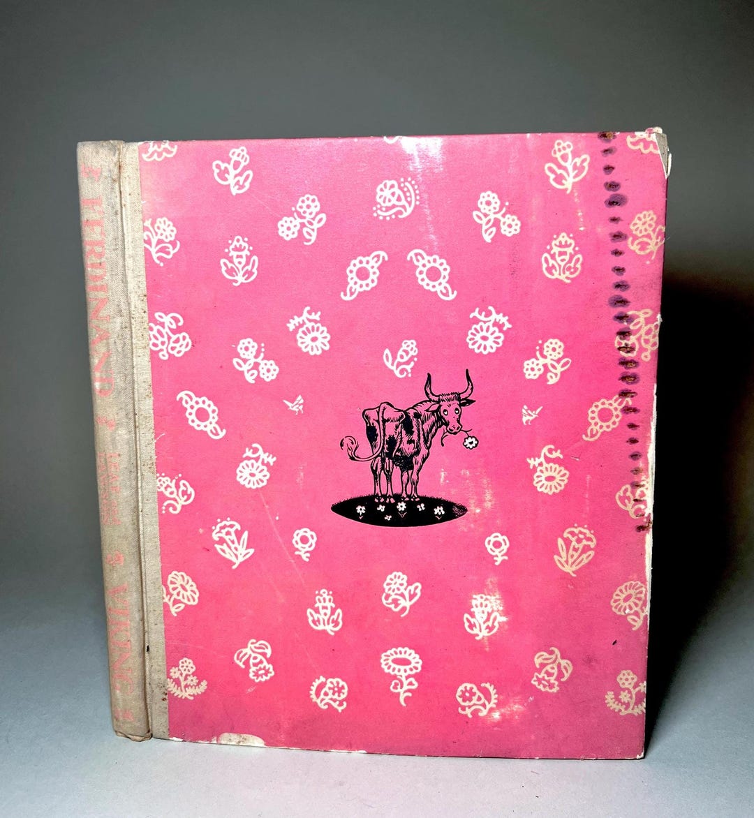 1930s RARE Antique Children's Book Ferdinand the Bull Classic ...