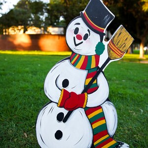 Christmas Decorations, Wood Cutouts, Snowman, Lawn Cutouts, Vintage ...
