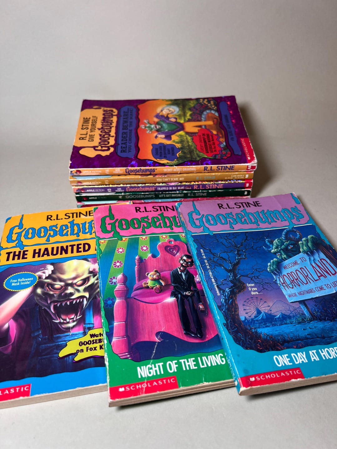 Vintage Goosebumps Book Lot of 8 1990s First Edition Books Horror Books ...