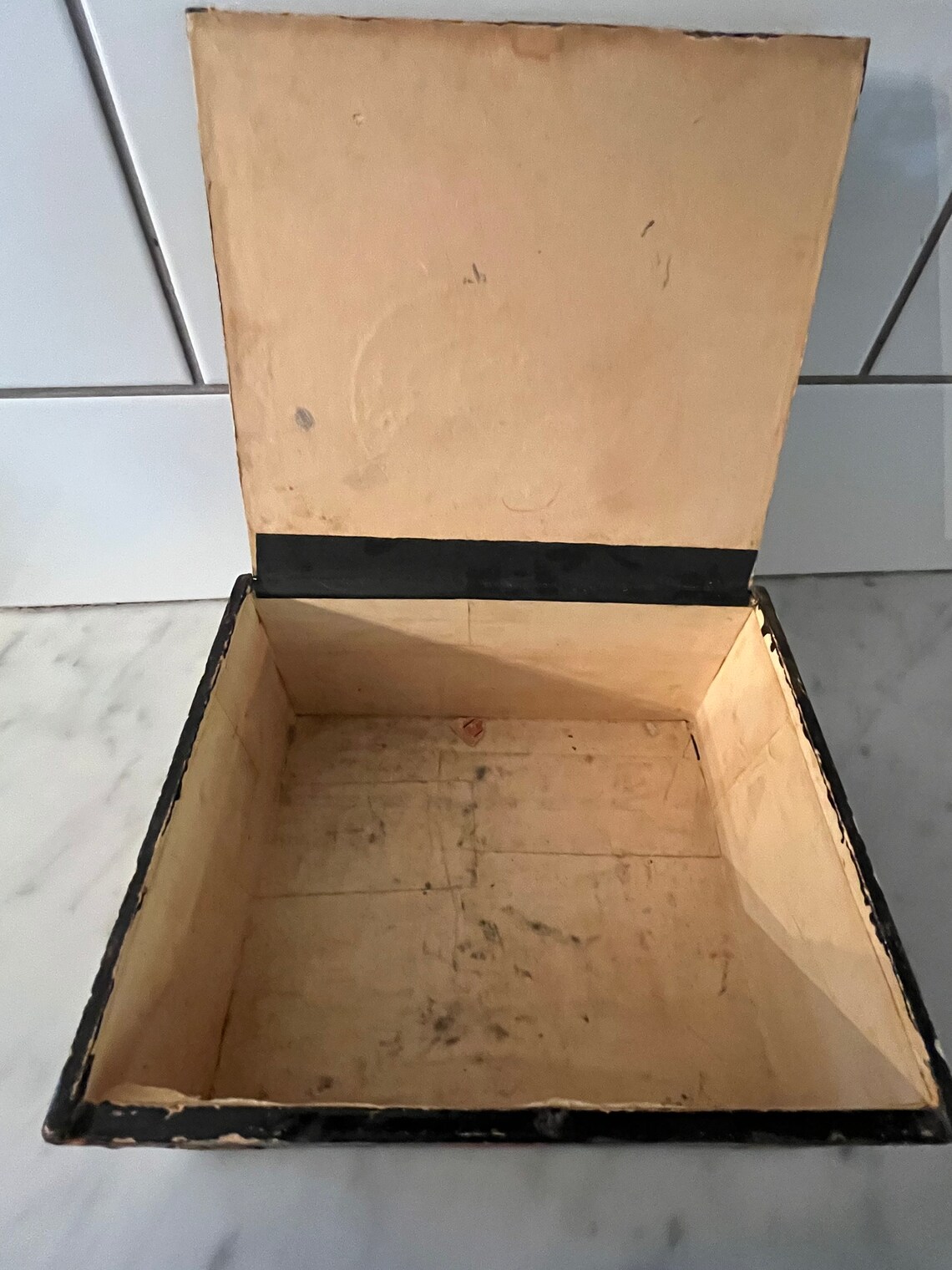 Antique Cigar Box Folk Art Collage School Box With Apple 19th - Etsy