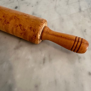 Vintage Birds Eye Maple Rolling Pin - Etsy