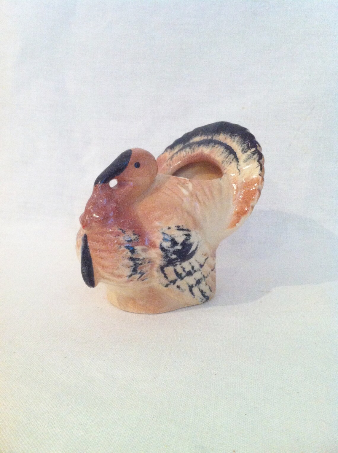 Vintage Ceramic Turkey Planter Thanksgiving Centerpiece Fall - Etsy