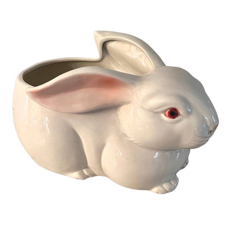 Rabbit Planter - Etsy