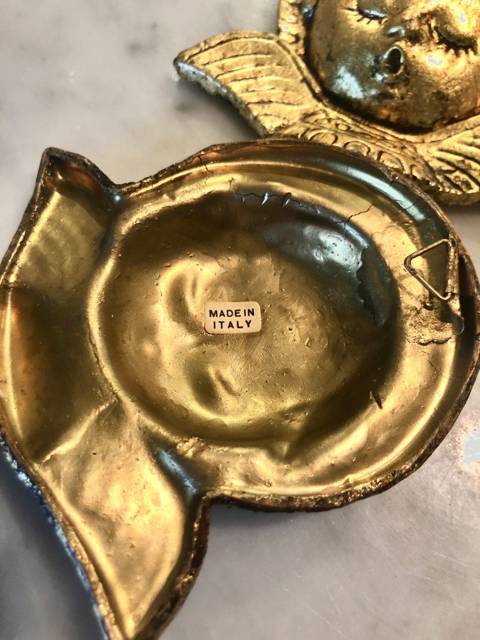 Vintage Gold Florentine Angel Ornaments From Italy - Etsy