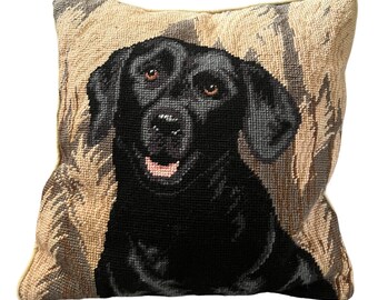 Black Lab Needlepoint - Etsy