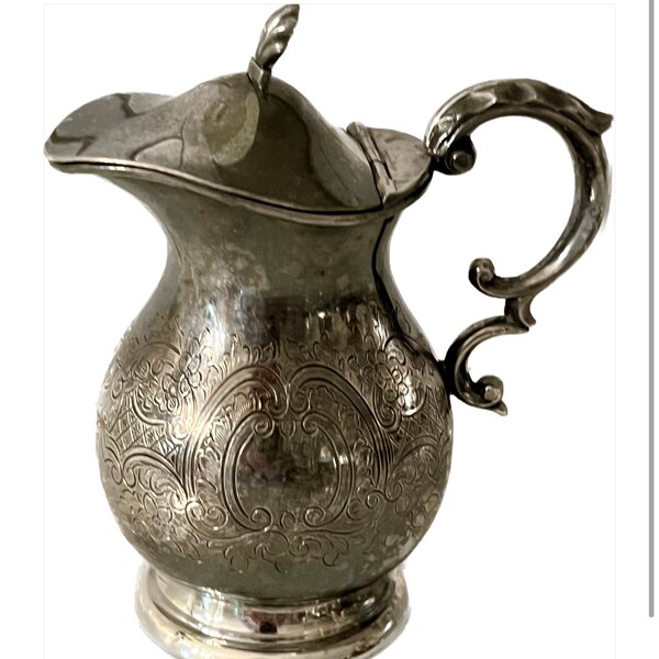 Silver Plate Pitcher - Etsy