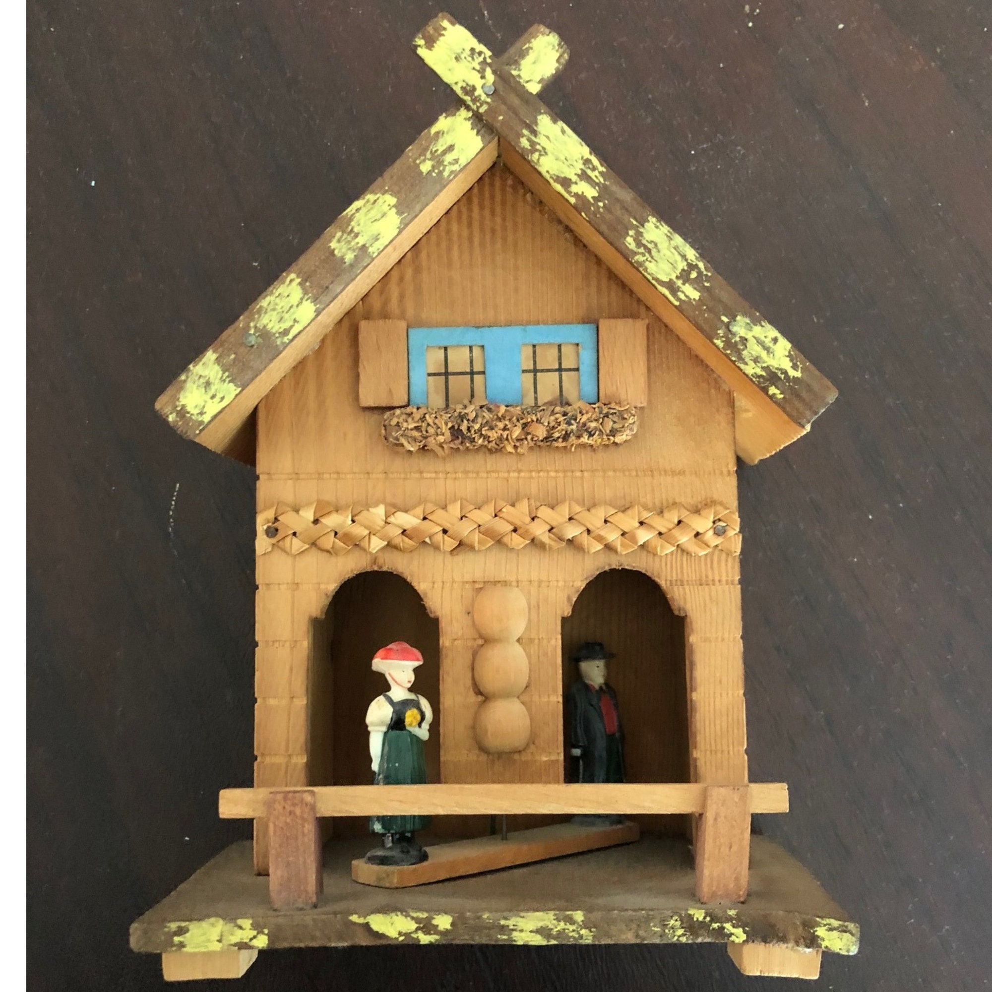 Vintage Swiss Chalet Weather House Weather Gauge Toggli - Etsy