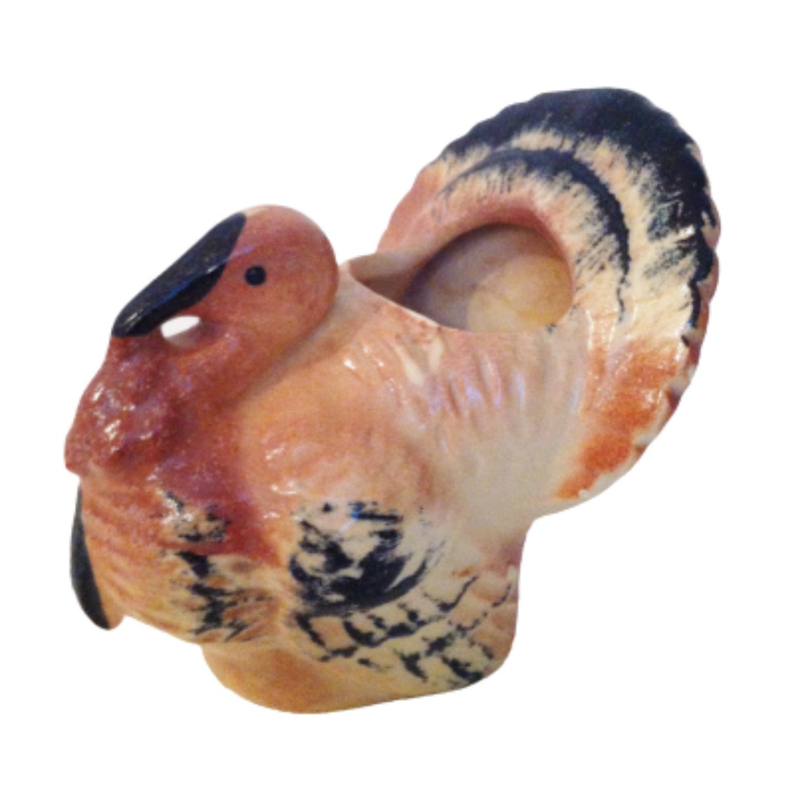 Vintage Ceramic Turkey Planter Thanksgiving Centerpiece Fall - Etsy