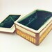 Faux Bamboo Box , Majolica Box , Maruhon Ware Box , Vintage Trinket Box ...