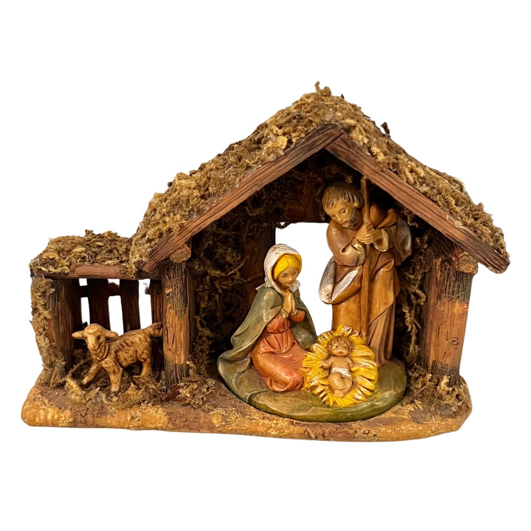 Vintage Small Fontanini Creche From Italy With Original Box - Etsy