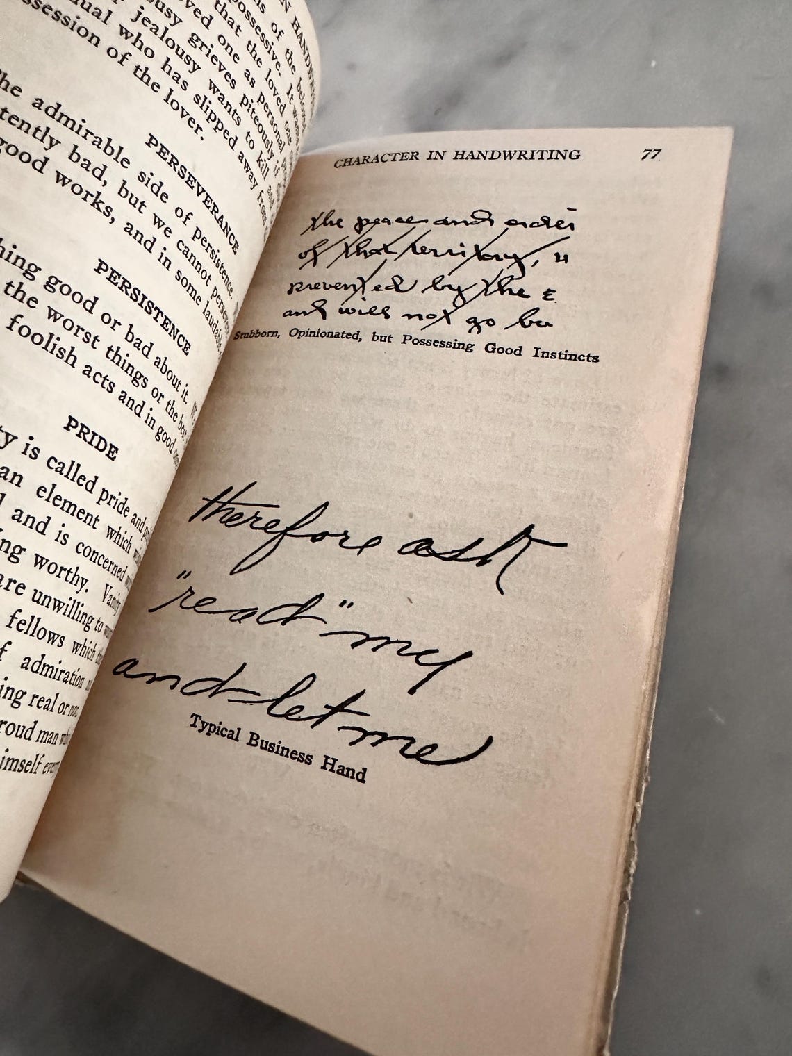 Antiquarian Book, Character in Handwriting, Published in 1925- Very ...