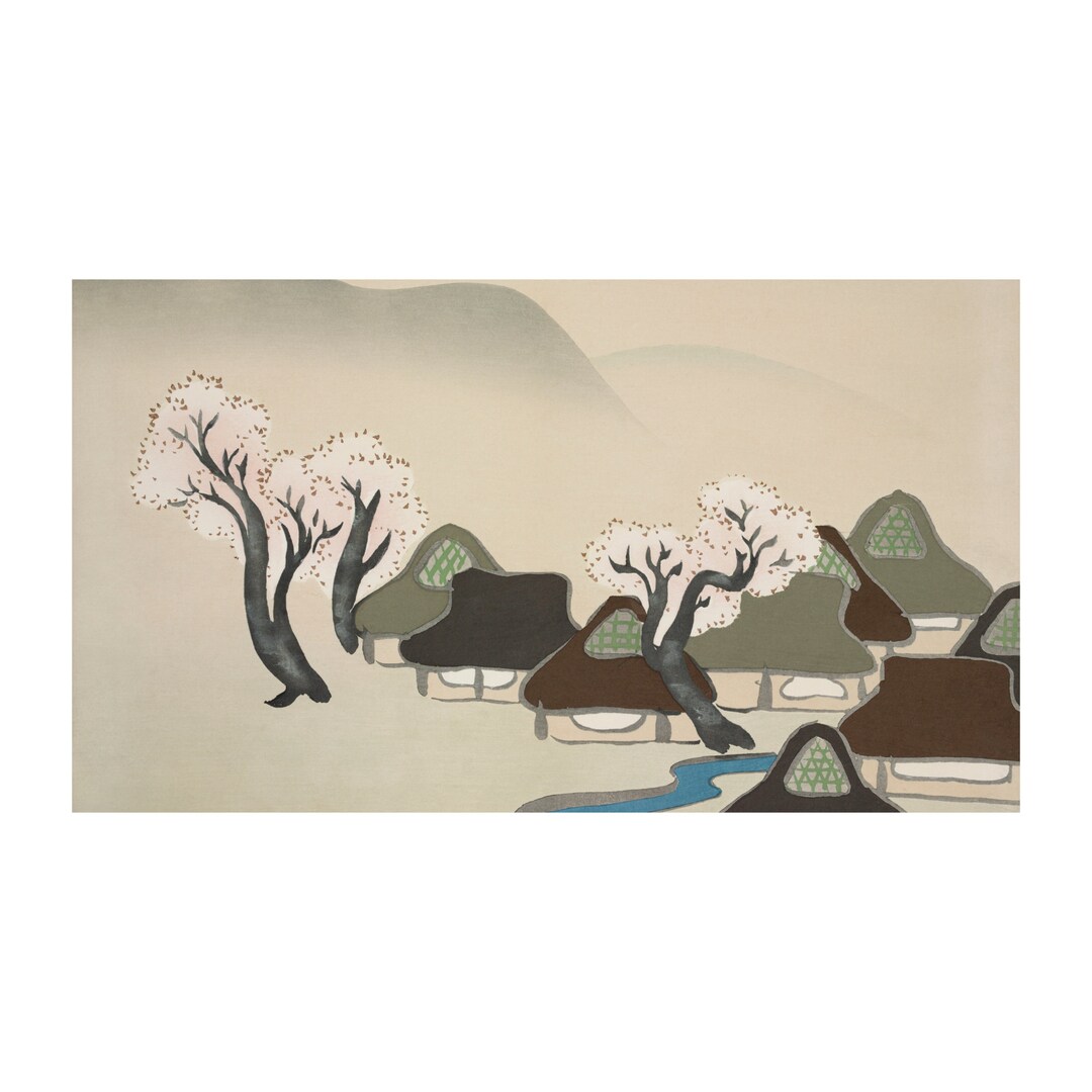 Japanese Wood Block for Samsung Frame TV, Kamisaka Sekka - Etsy