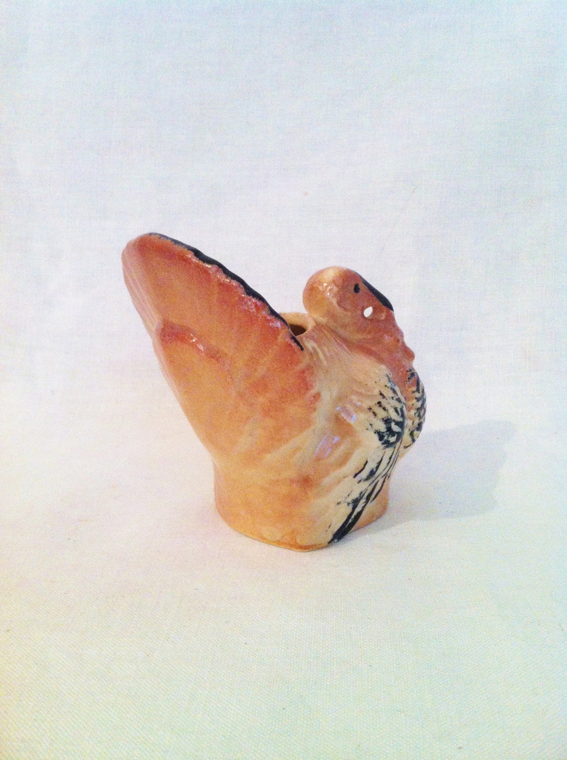 Vintage Ceramic Turkey Planter Thanksgiving Centerpiece Fall - Etsy