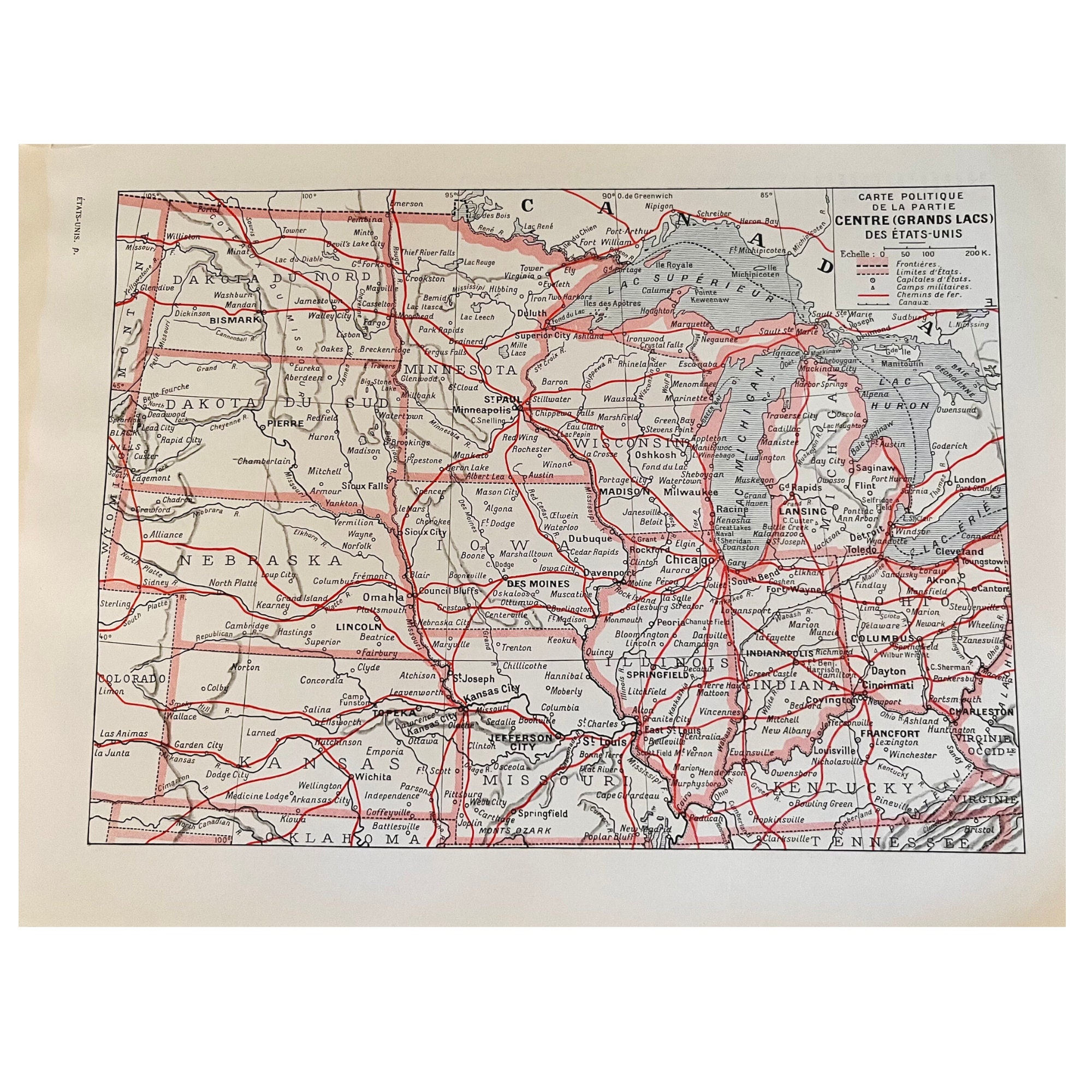 Printable Driving Map Of Midwest