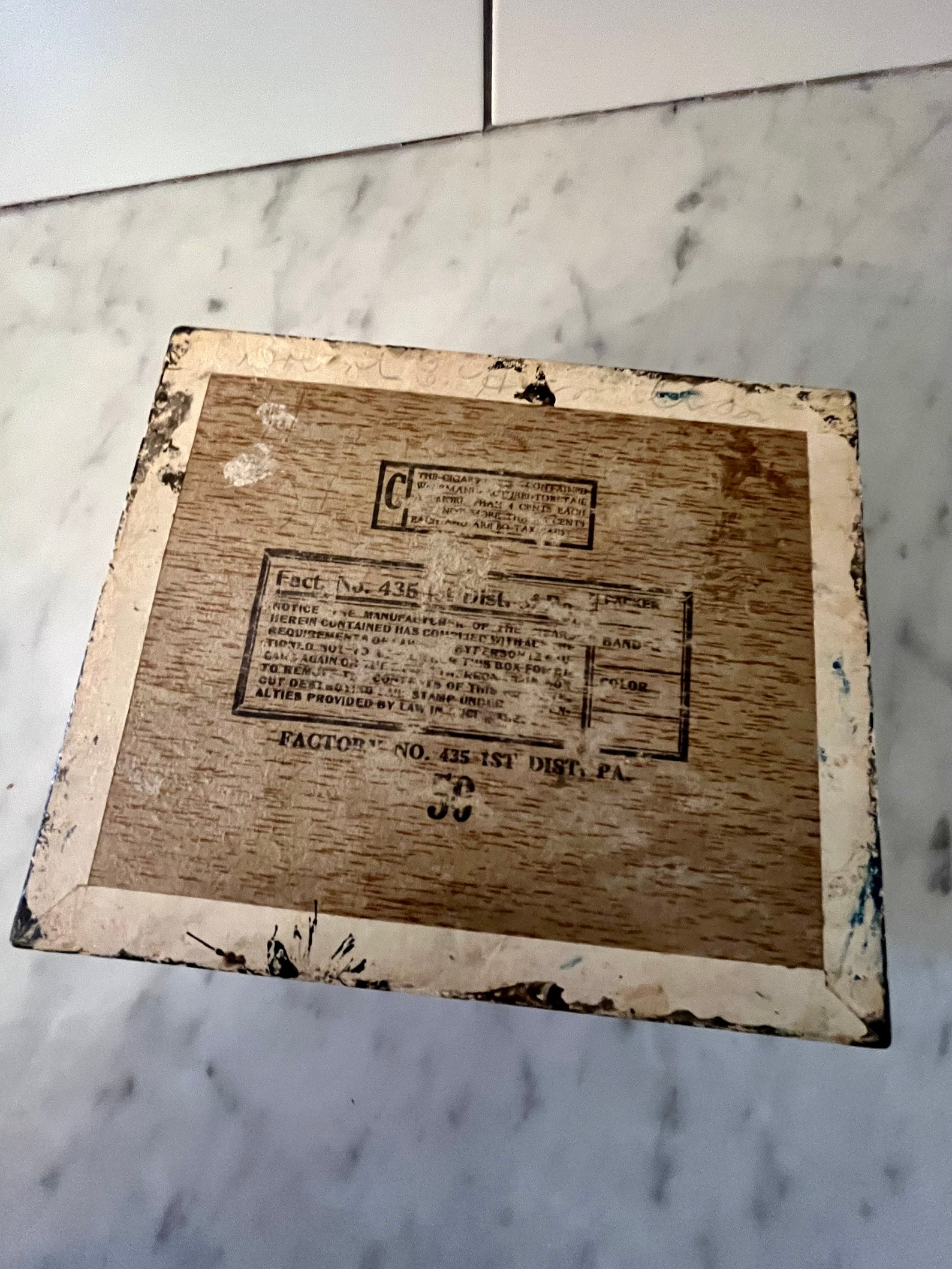 Antique Cigar Box Folk Art Collage School Box With Apple 19th - Etsy