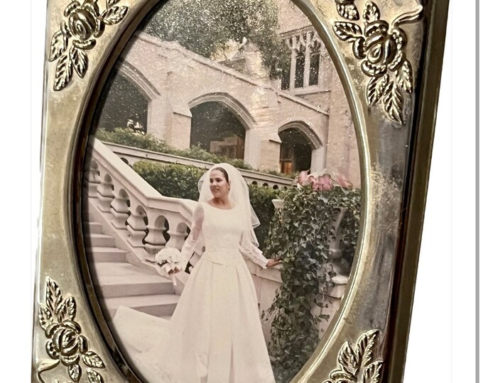 Vintage Small Ornate Silver Frame With Oval Setting - Etsy