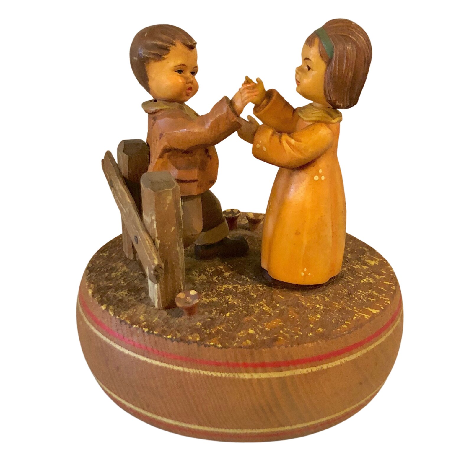 Vintage Music Box Ceramic Music Box Boy Girl Figurines - Etsy