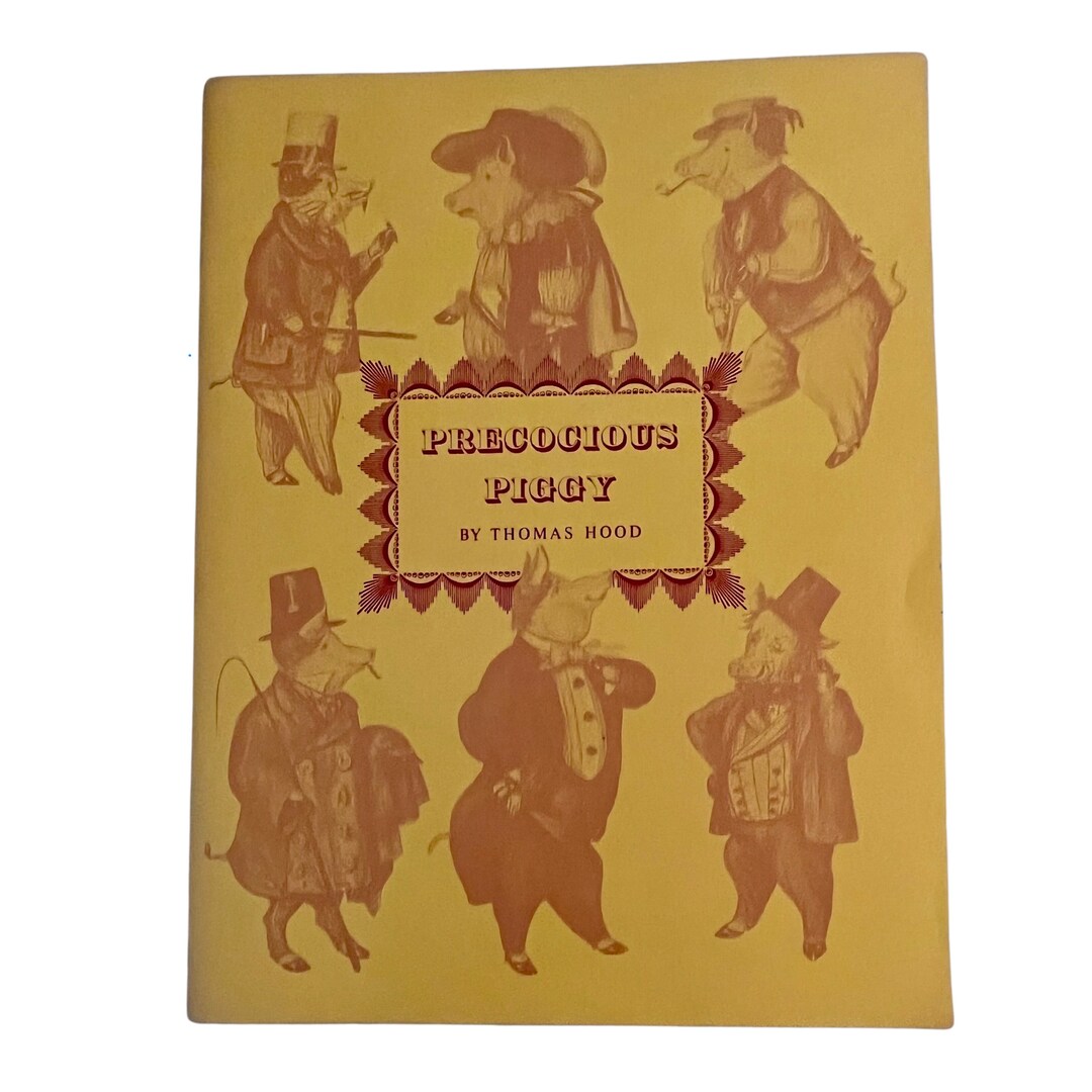 Precocious Piggy - A Delightful Children's Tale by Thomas Hood - Etsy