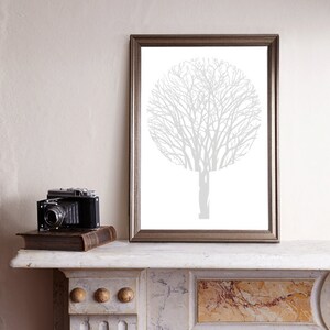 Urban Forest A3 Print / Tree Print, Tree Poster, Graphic Print, Graphic ...