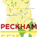 SE15 Print / Peckham Print, South East London, London Map, A3 Print ...