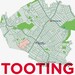 SW17, Tooting, A3 Print, London Postcode, Postcode Print, South West ...