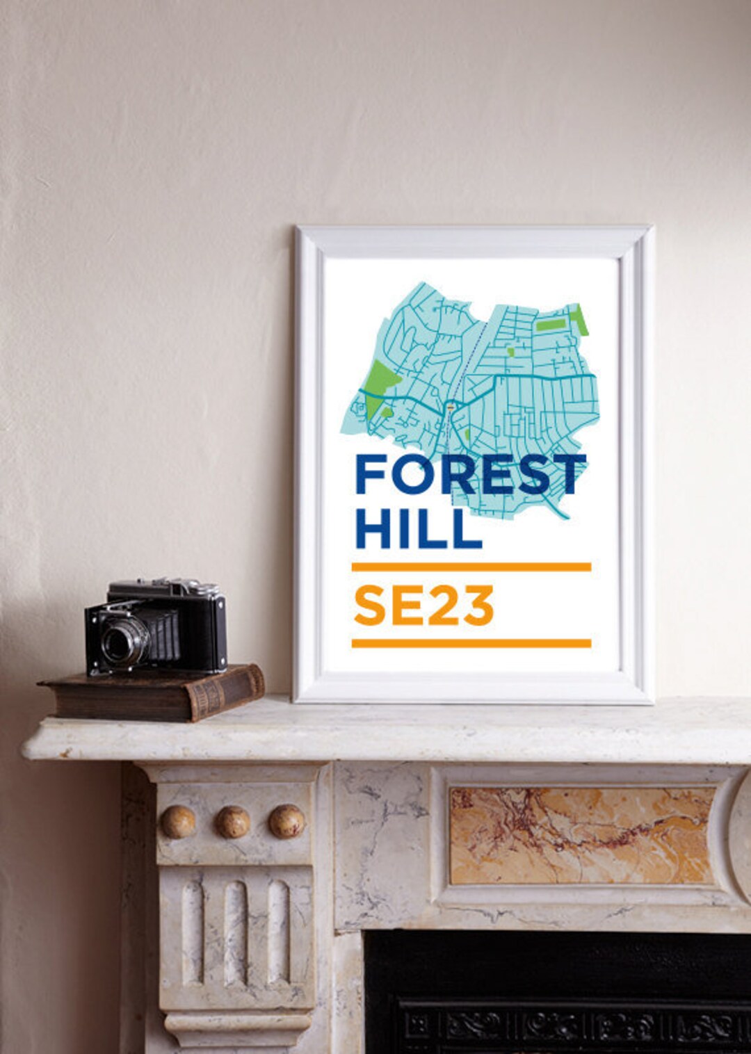 SE23 Print / Forest Hill Print, South East London, London Map, A3 Print ...