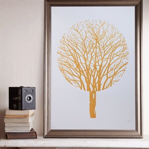 Urban Forest A2 Screenprint / Tree Screenprint, Tree Poster, Graphic ...