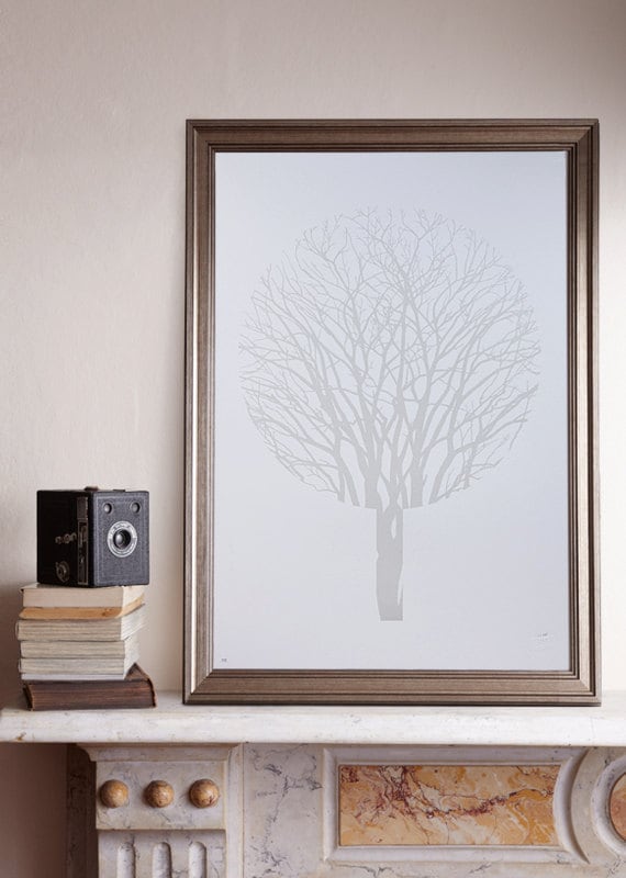 Urban Forest A2 Screenprint / Tree Screenprint, Tree Poster, Graphic ...